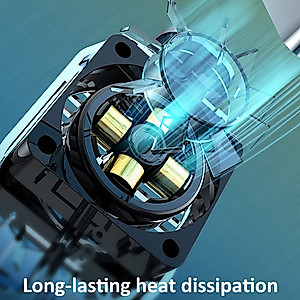 Ivishow Phone Cooler with Cooling Fan Portable Gaming Radiator Gifts for Watching Videos & Mobile Games, Compatible with 4-6.7 Inch Android & iOS Phone