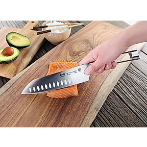 Cangshan N1 Series 59151 German Steel Forged Santoku Knife, 7-Inch