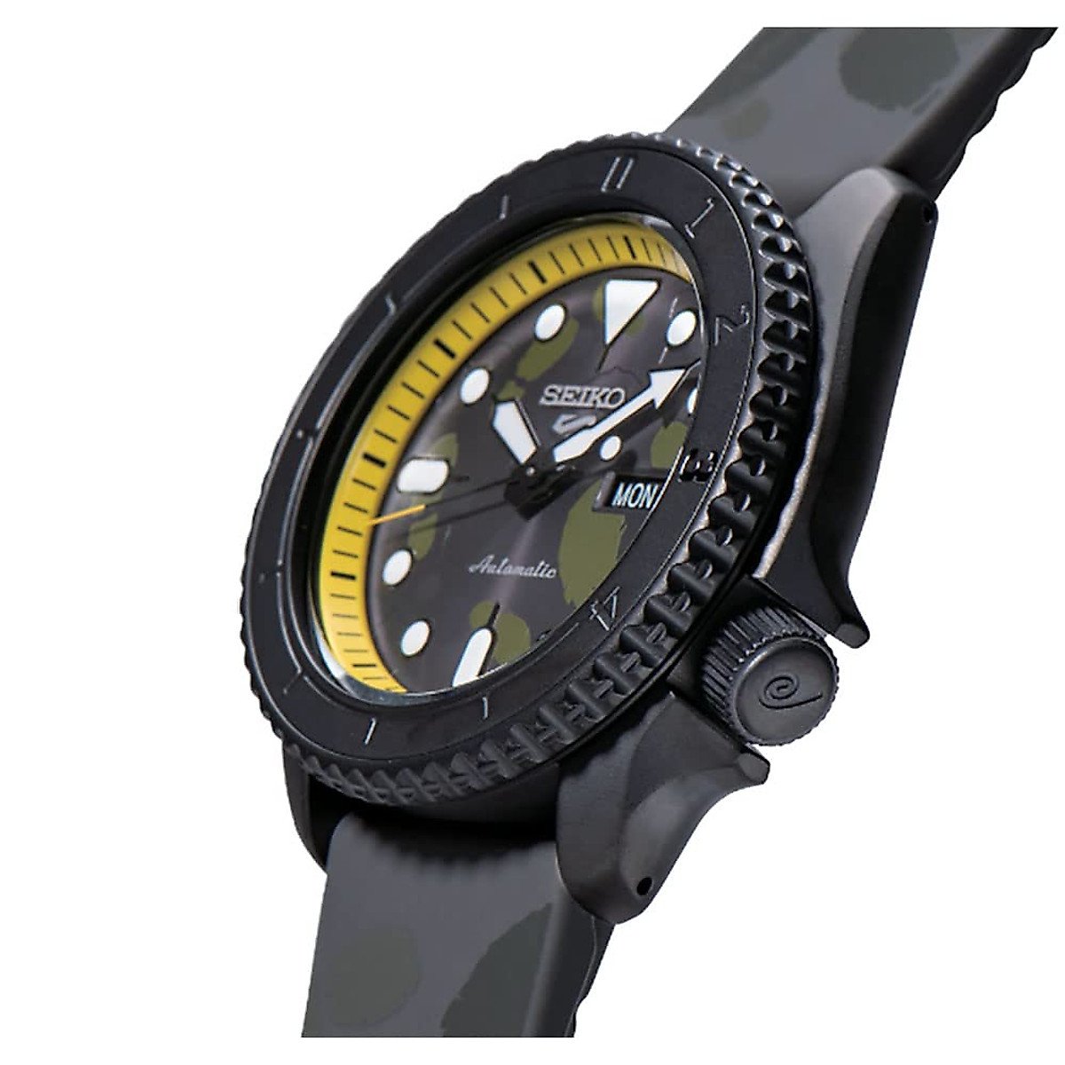 Seiko 5 Sports Automatic Limited Edition One Piece Vinsmoke Sanji Silicone Band Watch SRPH69