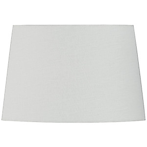 Set of 2 Hardback Oval Lamp Shades White Medium 12.5" Wide x 10" Deep at Top and 15" Wide x11" Deep at Bottom and 10" High Spider with Replacement Harp and Finial Fitting - Springcrest