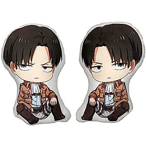 Lshpresx Levi Ackerman Cosplay Stuffed Pillow Cushion Doll Toy