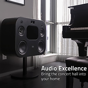 Fluance Fi70 Three-Way Wireless High Fidelity Music System with Powerful Amplifier & Dual 8" Subwoofers (Black Ash)