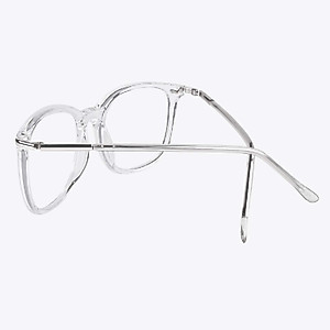 GQUEEN Fashion Fake Glasses Non Prescription Glasses Clear Lens Glasses Nerd Plain Frames Women Men, 201579