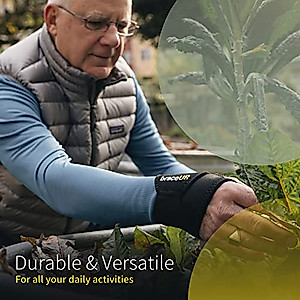 BraceUP Adjustable Wrist Wrap for Men and Women - Workouts Wrist Band, Carpal Tunnel Compression Wrist Brace, Tendonitis Wrist Splint, Left Right Hand One Size Adjustable (Black)