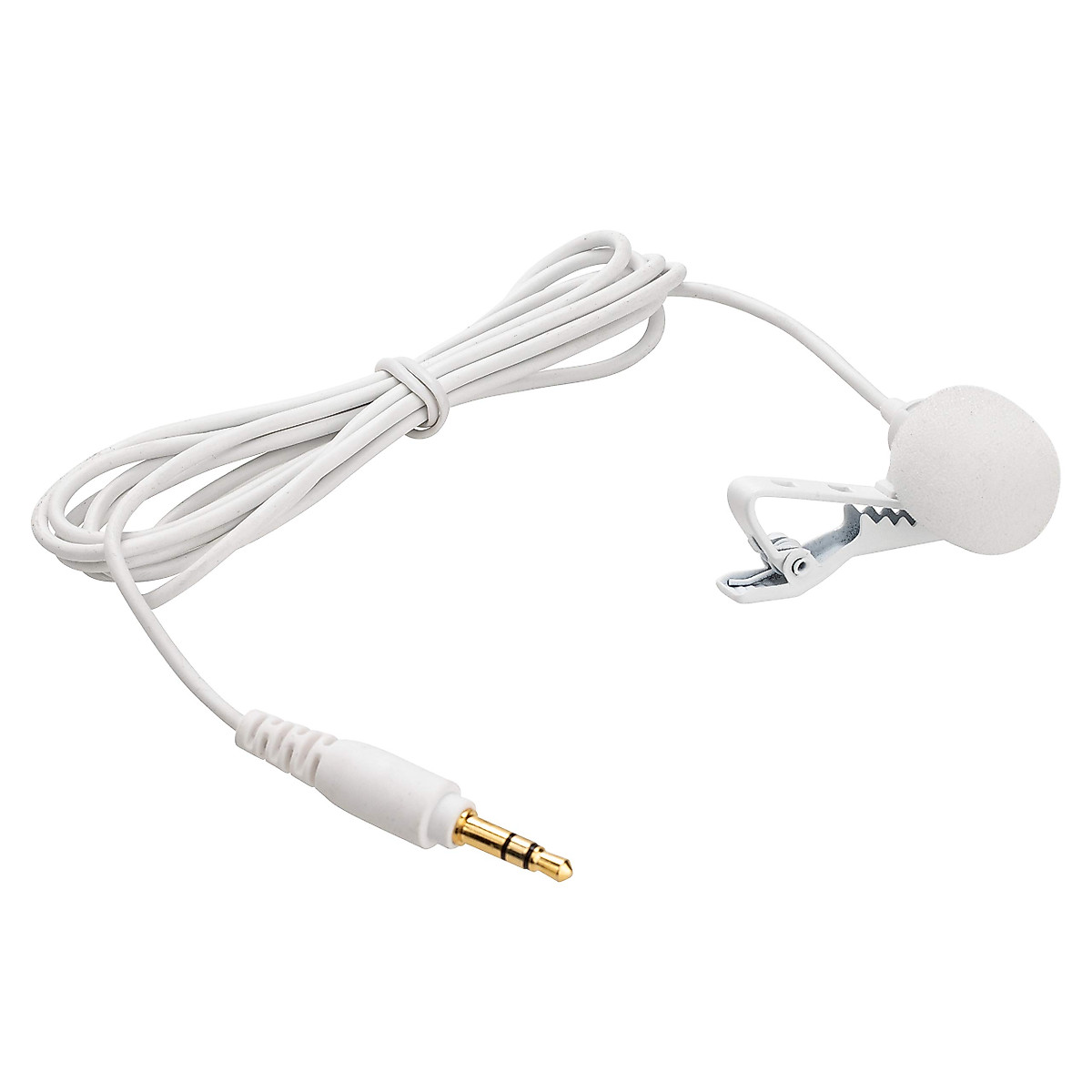 Saramonic White 3.5mm Lavalier with 4.1’ (1.25m) Cable for Wireless Systems, Portable Recorders, Cameras, Blink 500, Blink 500 Pro and More (SR-M1W)