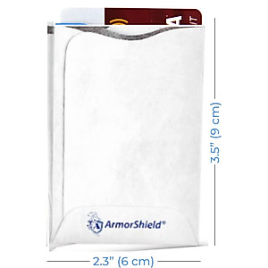Semper Paratus Gear TYVEK Credit Card Sleeves Protectors 100% MADE IN USA - For Travel wallet or purse. RFID Blocking 13.56 Blank White SPG-TYVEK-RFID-CCP Semper Paratus