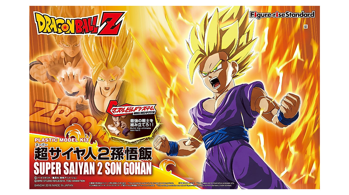 Bandai Hobby Super Saiyan 2 Son Gohan Model Kit | Dragon Ball Z Action ...