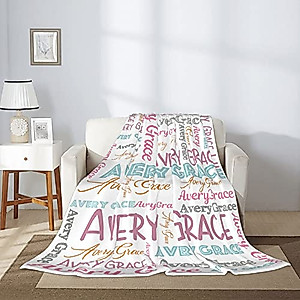 Custom Blanket for Baby Girls Boys Personalized Baby Blankets with Name Personalized Blankets for Kids Custom Baby Blanket Custom Baby Blanket with Name Personalized Baby Items (Pink)