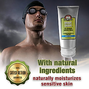 Brave Soldier, Brave Shave Ultimate Shaving Cream, Loaded with natural ingredients, safe for both men and women 6 fl. oz, 177ml