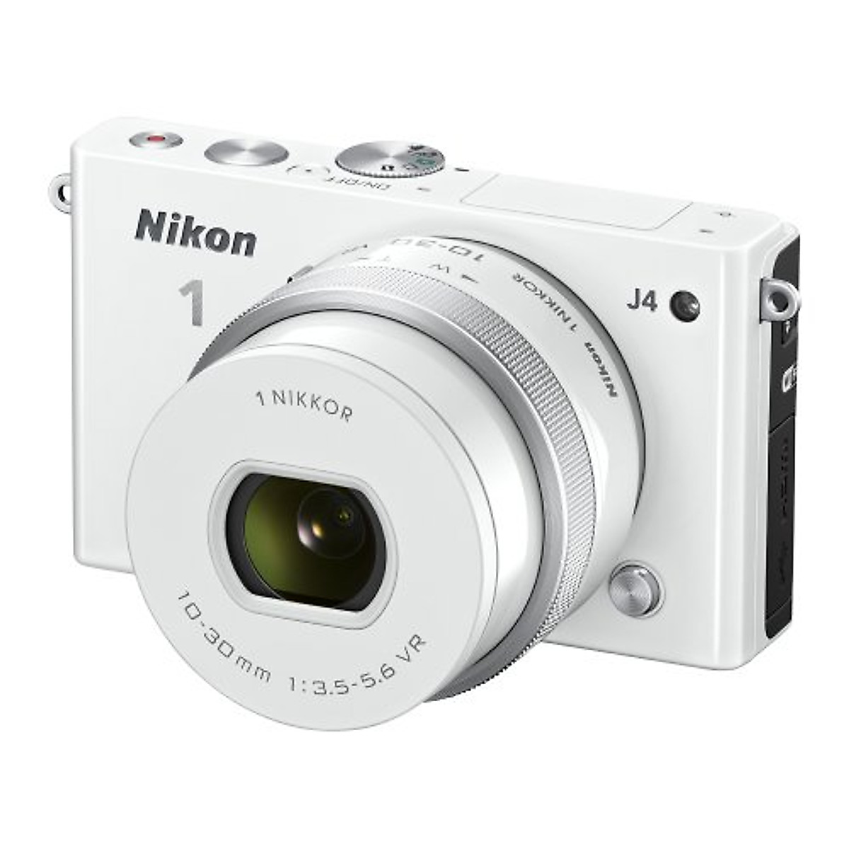 Nikon 1 J4 Digital Camera with 1 NIKKOR 10-30mm f/3.5-5.6 PD Zoom Lens (White) (Discontinued by Manufacturer)