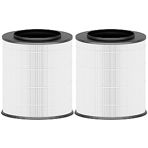 Hichoryer 12030 Medium Room Replacement Filter, Compatible with 1,000 Sq. Ft. Clorox® Medium Room Air Purifier model # 11030 & 11031, Compare to Item Number 12030, 2 Pack