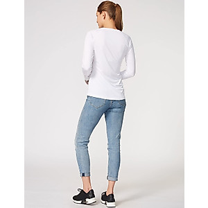 BALEAF Women's Workout Tops Long Sleeve Running Shirts Quick Dry Moisture Wicking Athletic T-Shirts for Exercise Gym Sports Yoga Black Size S