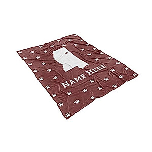 State Pride Series Mississippi - Personalized Custom Fleece Throw Blankets with Your Family Name - Starkville Edition