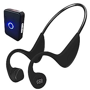 Wireless TV Listening Headphones Hearing Devices for Seniors Hard of Hearing-Bone Conduction Hearing Impaired Headsets with Sound Transmitter for Elderly