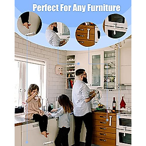 Fridge Locks,Refrigerator Door Lock,Child Proof Safety Cabinet Lock with Strong 3M Adhesives,Fridge Locks for Kids,Adjustable Strap Multi-Purpose for Cabinet,Drawers,Freezer,Oven (2 Count (Pack of 1))