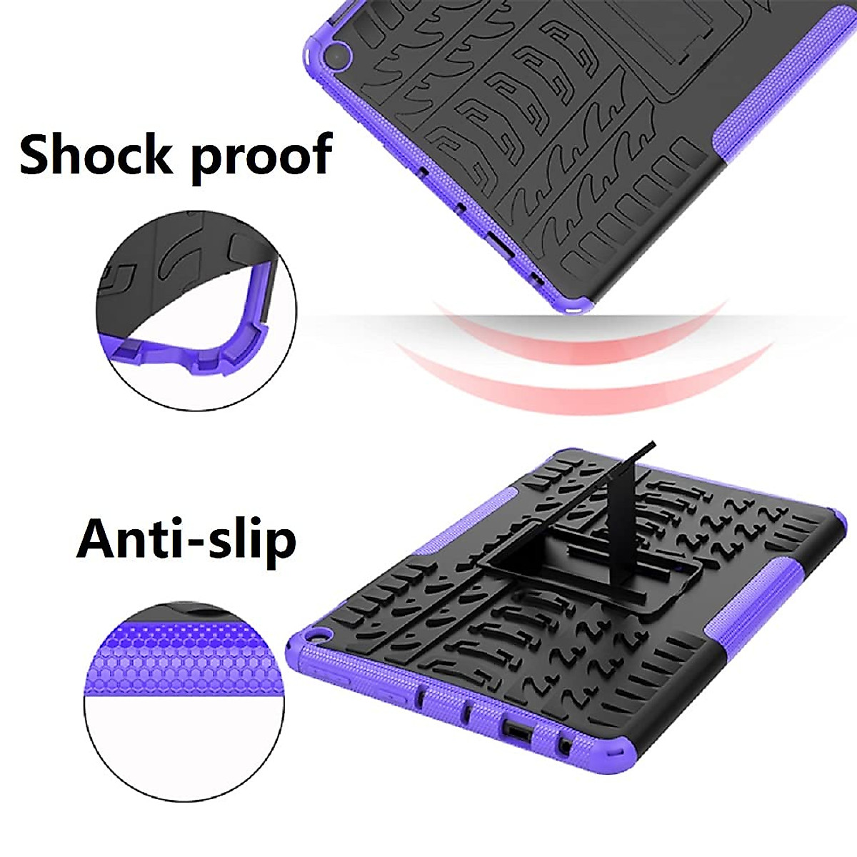 MaoMini for Kindle Fire HD 10 Case/HD 10 Plus Tablet Case 11th Generation 2021 Release,Kickstand Heavy Duty Armor Defender Cover [NOT fit New 2023 Release 13th Gen] (Blue)