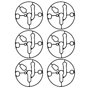 Venseri Pack of 6 Float Bowl Gasket for BS 695426 Nikki Carburetor Overhaul Troy-Bilt Toro Lawn Mower
