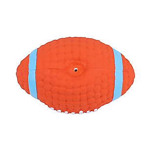 Dog Toys, Indestructible Rubber Puppy Squeaky Chew Toys Durable Dog Teeth Cleaning Squeaker Interactive Training Molar Bite Balls Floating Bouncy Pets Fetch Ball Toys for Small Medium Large Dogs