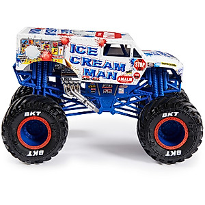 Monster Jam, Official Ice Cream Man Monster Truck, Die-Cast Vehicle, 1:24 Scale