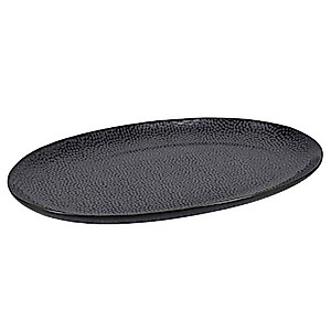 BIA Cordon Bleu 14" Oval, Black Serene Platter, Contains 1 Piece