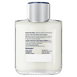 Nivea Men Sensitive Cooling Post Shave Balm with Vitamin E, Chamomile and Seaweed Extracts, 3 Pack of 3.3 Fl Oz Bottles