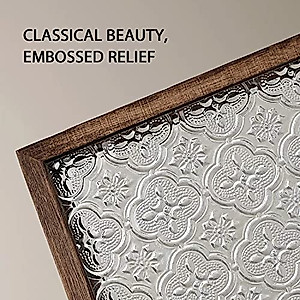 Serving Food Trays - 2 Pack Wood Trays for Serving Food - Food Trays Party Serving Trays and Platters for Breakfast, Coffee/Tea Table