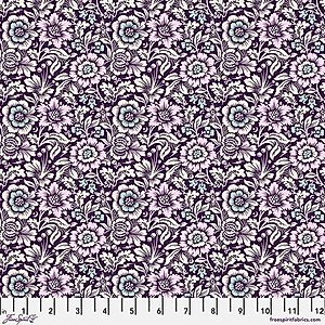 Free Spirit Nightshade (Deja Vu) by Tula Pink PWTP211 Nerium Mini Spider Blossom Fabric