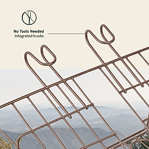 Retrospec Detachable Steel Apollo-Lite Lift-Off Front Bike Basket with Handles, Brown