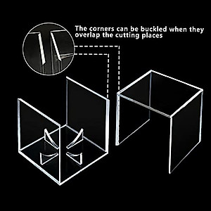 Baseball Display Case Acrylic Cube - UV Protected Acrylic Baseball Holder, Display Case for Autographed Baseball, Tennis Ball, Golf Ball, Billiard Ball, Memorabilia Display Cases (1 Pack)