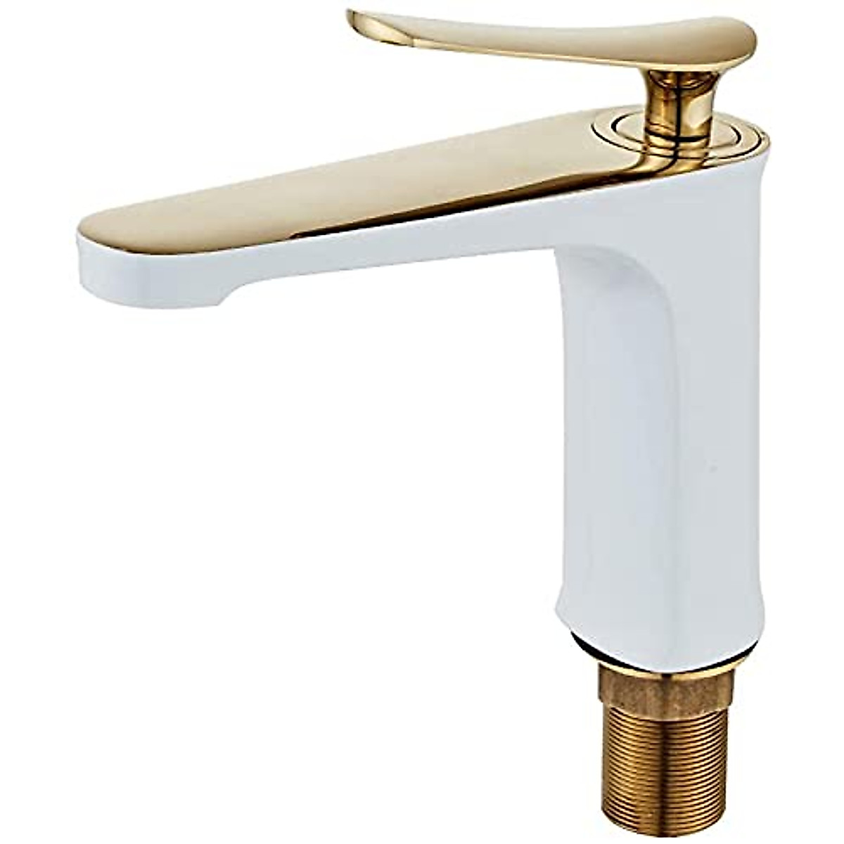 ZHANGYUEFEIFZ Bathroom Sink Faucet Sink Faucet Bathroom Vanity Faucet Solid Brass Sink Faucet Hot and Cold Single Handle countertop Mounted Toilet Crane Faucet (Color : White Chrome)