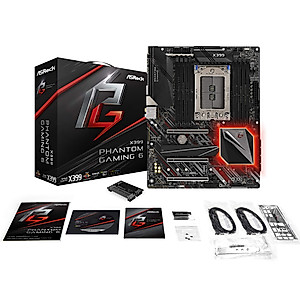 ASROCK Socket TR4 AMD X399, with Chips ATX Gaming Motherboard X399 Phantom Gaming 6