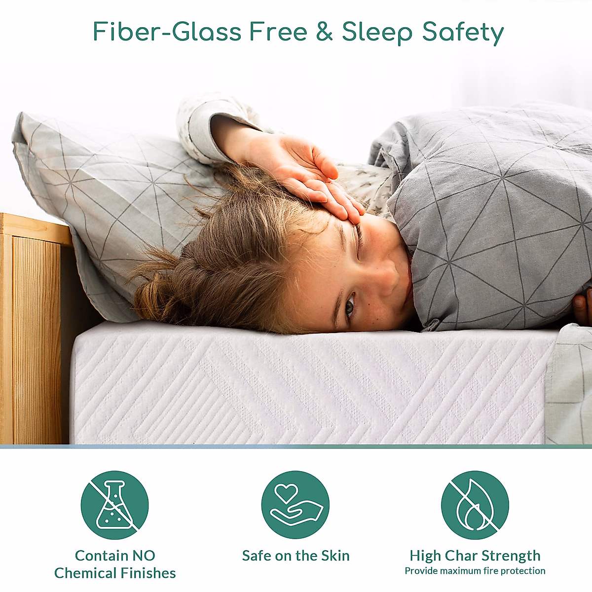 Airdown Full Mattress, 8 Inch Memory Foam Mattress in a Box, Full Size Mattress Green Tea Gel Foam Infused for Cool Sleep, Medium Firm Mattress Full for Pressure Relief, CertiPUR-US Certified