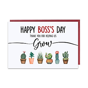 Hincoo Boss Day Gifts For Women, Best Boss Gifts For Women, Bosses Day Card, Bosses Day Gifts For Women, Bosses Day Gifts For Men, Boss Lady Gifts For Women(card 04)