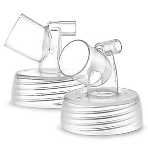 Maymom Widemouth Connector 2pc Compatible w Spectra S1 Spectra S2 Pump; Compatible with Medela PersonalFit Shield, Pumpin Pal Shield, Lansinoh Flange, Maymom MyFit Shields, MyFit Crater Shield