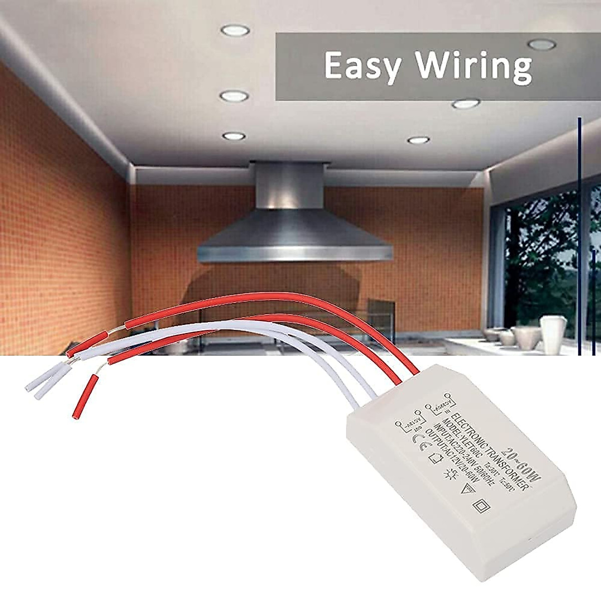 Electronic Transformer 220V to AC 12V Buck Transformer Voltage Converter 20-60W Smart power Driver Full Power