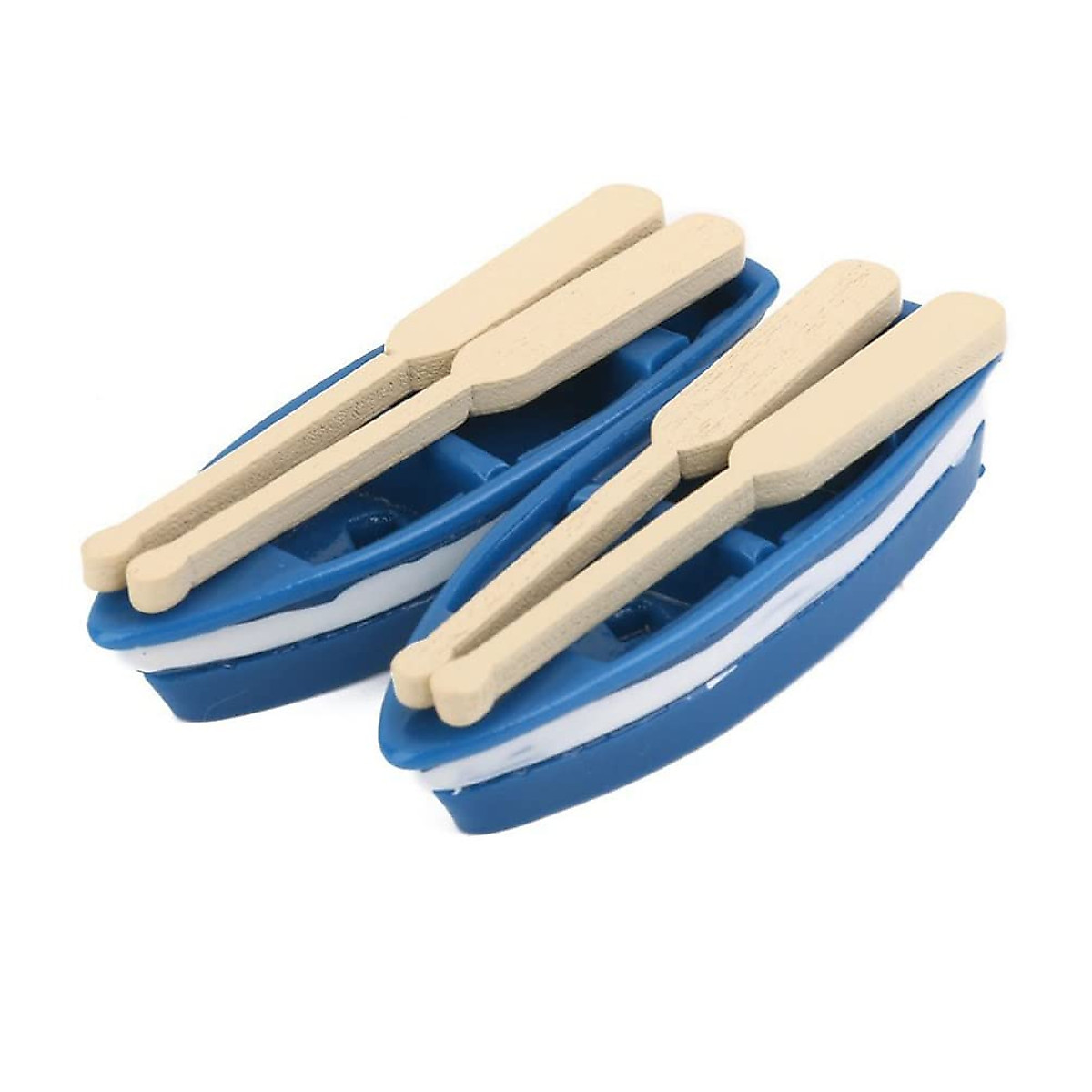 Ciieeo 2 Sets Micro Boat Micro Landscape Ornament Miniature Boat Micro Landscape Boat Mini House Boat