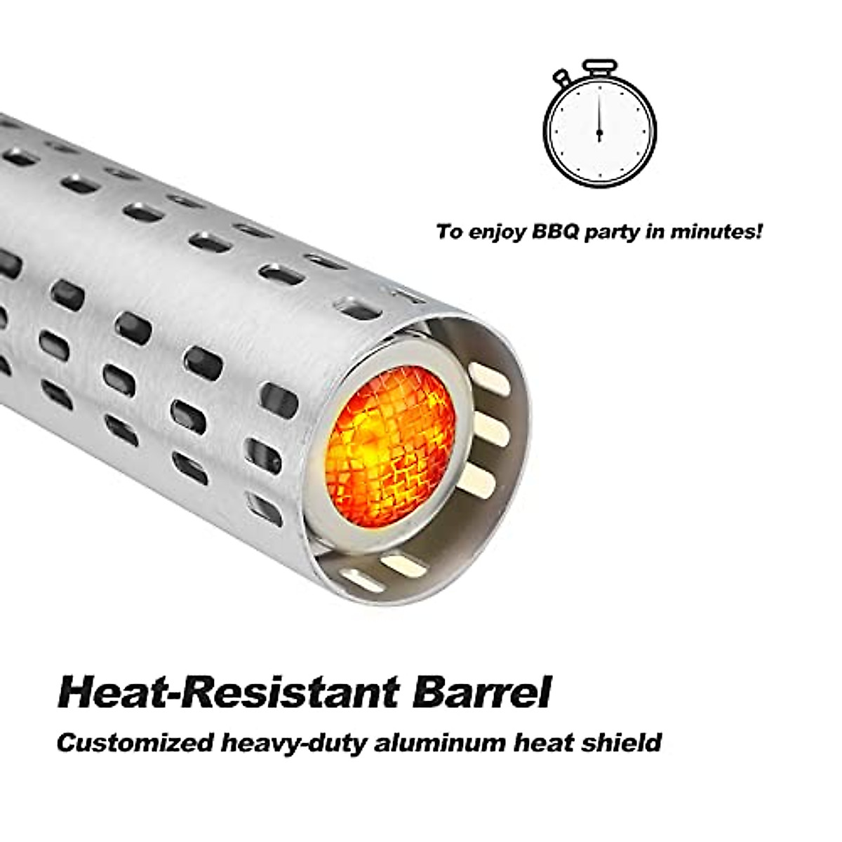 Skyflame Electric Charcoal Fire Starter and Lighter with Built-in Blower | Indoor Outdoor BBQ Smoker Grill Starter - Super Quick Electro Torch Ignites Briquettes Wood for Fireplace and Fire Pit