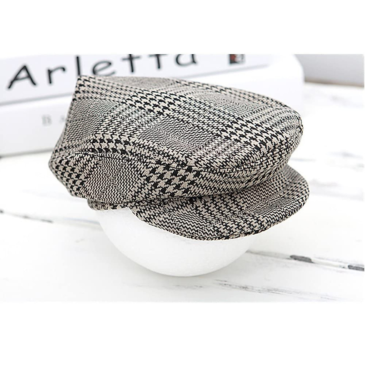 Coberllus Newborn Monthly Baby Photo Props Stripe Cool Boys Cap Rompers Photography (Grey)