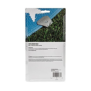 Camco 45633 RV Awning Mat Anchors - Safely Secure Your Awning Mat in Place - Set of 4 with 7-Inch Hold-Down Nails, Gray