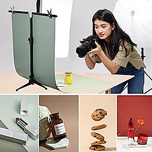Photography Backdrops Small Product Background: Flat Lay Seamless Paper Props - Tabletop Photo Shoot for Jewelry Cosmetics Food .(22x34in, Dark)