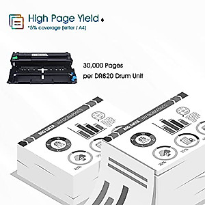 Cool Toner Compatible DR820 DR-820 Drum Unit Replacement for Brother DR820 DR-820 DR 820 Work with HL-L6200DW MFC-L5900DW MFC-L5850DW MFC-L6900CDW MFC-L6700DW HLL6200DW Printer (Black, 1-Pack)