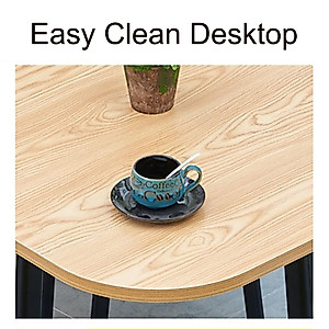 PUMPIE Office Reception Room Club Table and Chair Set Office Reception Round Table Simple Kitchen Dining Table for Kitchen Meeting Room Library Movie Theater Tea Shop (Color : Blue)