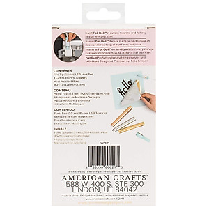 We R Memory Keepers Foil Quill Fine Tip Pen, Make Custom Designs for Planners, Journals, Cards, Scrapbook Pages, and More, Heat-resistant Grip, On-The-go USB Plug, Craft Projects