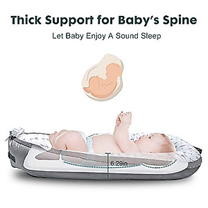 Baby Lounger Cover 100% Soft Cotton Cover Breathable Co Sleeping Bed for Newborn, Portable Infant Floor Seat, Baby Must Have Essentials, Machine Washable (Arrow)