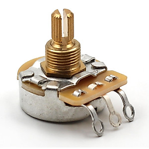 The Art of Tone, CTS 250k Pots for Guitars, Bass, Split Shaft, 450g, Set of 3 (3x), 10% Audio Taper Guitar Potentiometer, 250k Potentiometer replacement for Fender potentiometer