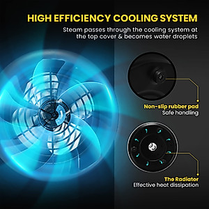 VIVOHOME Water Distiller Countertop 1.1 Gallon/4L Brushed 304 Stainless Steel Distilled Water Machine with an Extra Smart Switch Purifier Filter for Home Office