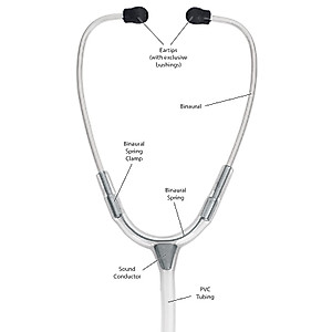 Prestige Medical Clinical Lite Stethoscope, Stealth Neon Blue