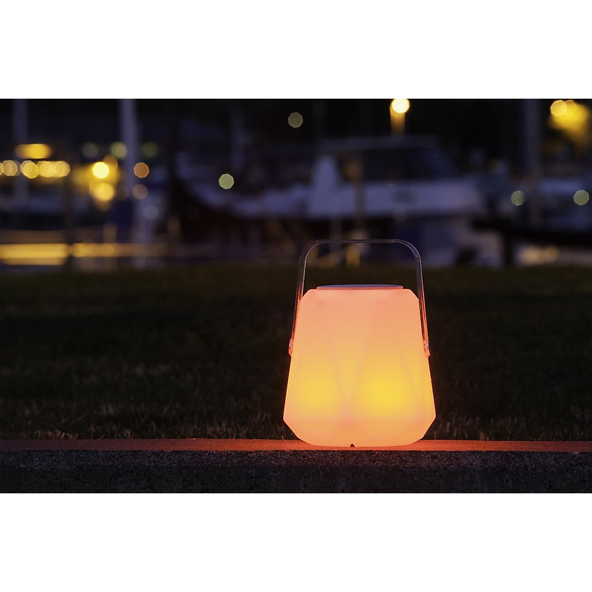 Mooni Diamond Speaker Lantern - Indoor/Outdoor Wireless Bluetooth Speaker and 7 Color LED Lantern with 5 Light Modes (31972)