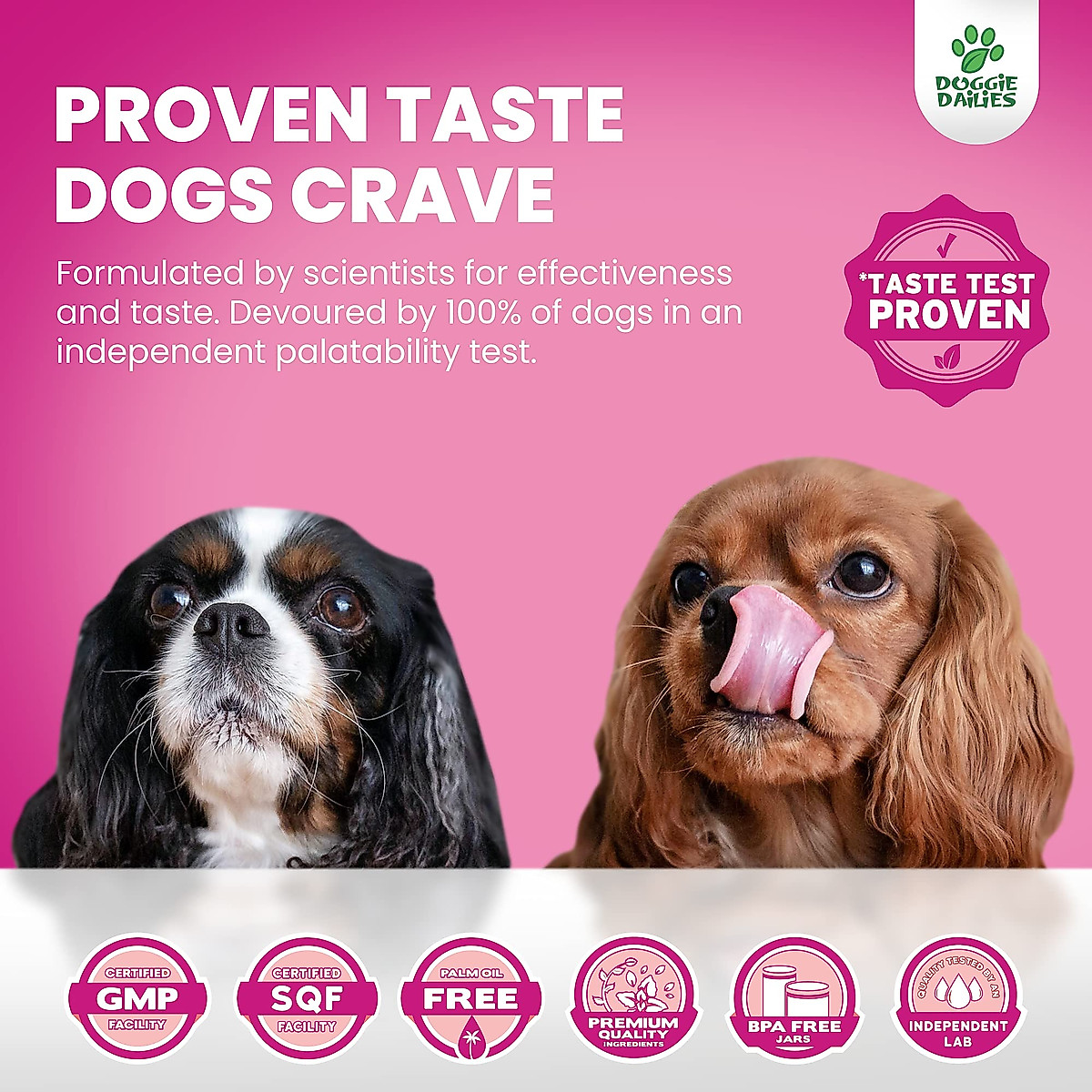 Doggie Dailies Skin & Coat Supplement + Antioxidant Support, 225 Soft Chews, Salmon Oil for Dogs Skin and Coat with Collagen, Omega 3, Krill Oil, Biotin, & Coconut Oil for Dogs (Salmon)