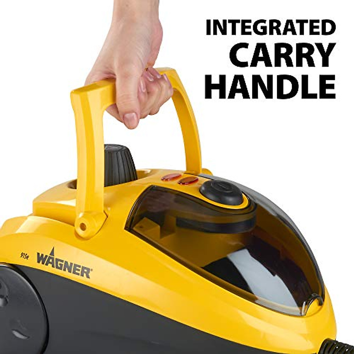 Wagner Spraytech 0282014 915e On-Demand Steam Cleaner & Wallpaper Removal, Multipurpose Power Steamer, 18 Attachments Included (Some Pieces Included in Storage Compartment)